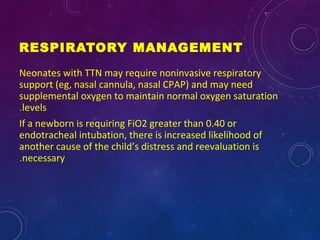 Transient Tachypnea Of The Newborn