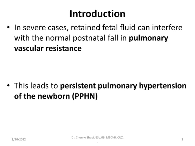 Transient Tachypnea of the Newborn (TTN).pdf | Pregnancy | Reproductive ...