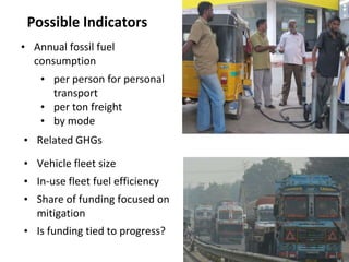 Defining Sustainable Mobility, Indicators and Targets | PPTX