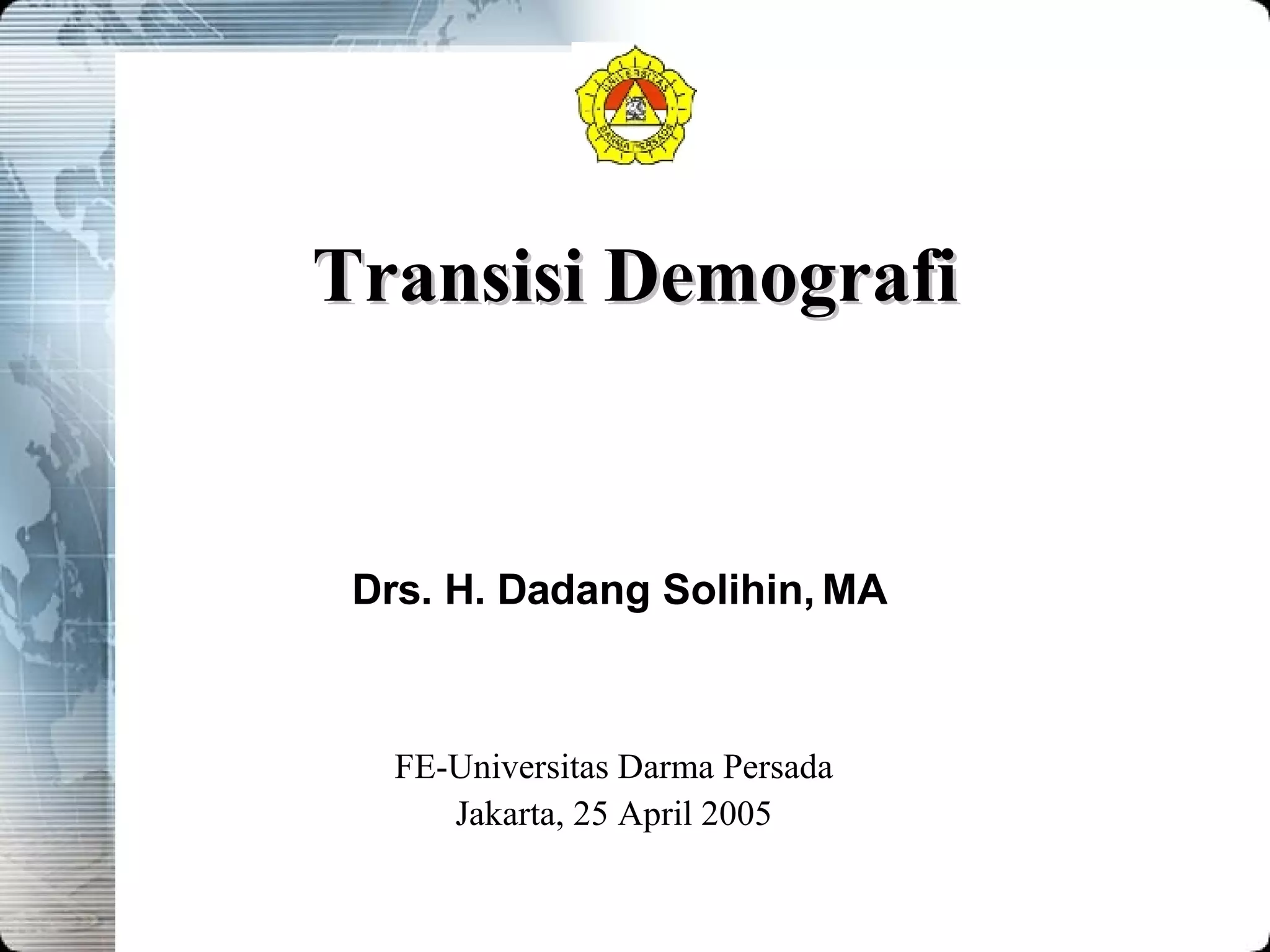 Transisi Demografi | PPT