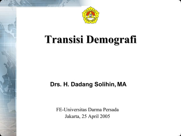 Transisi Demografi | PPT