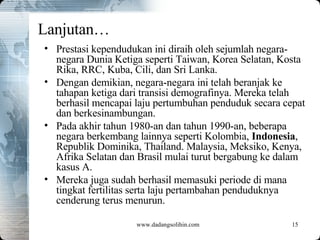 Transisi Demografi | PPT