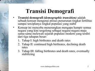 Transisi Demografi | PPT
