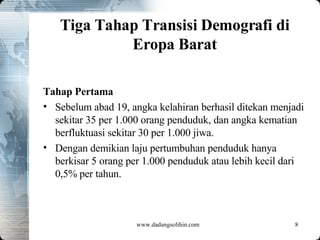 Transisi Demografi | PPT