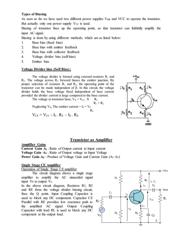 Transisitor amplifier | PDF