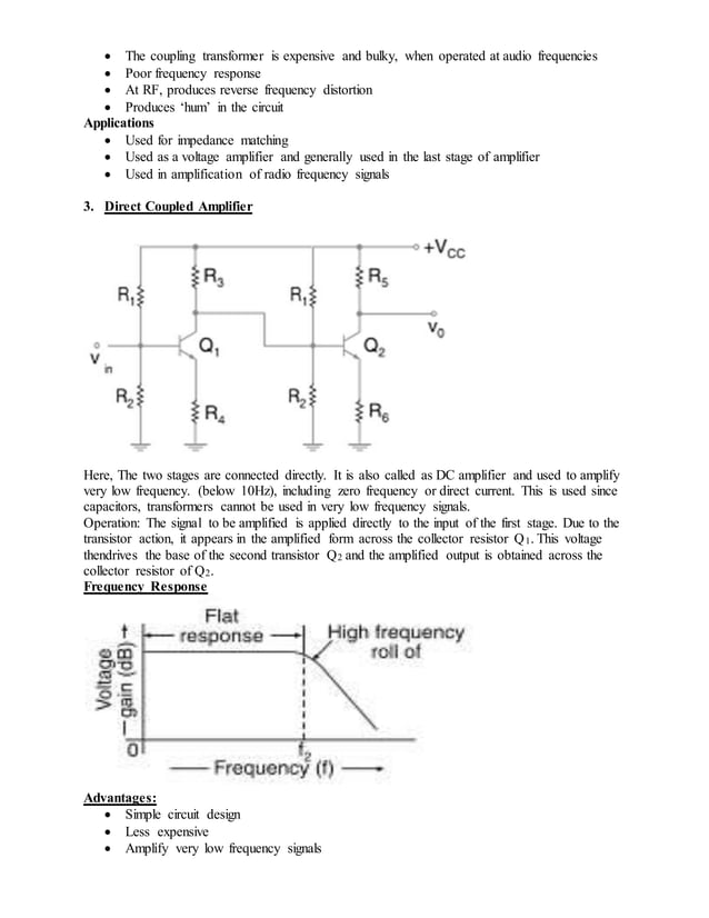 Transisitor amplifier | PDF
