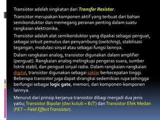 Transistor | PPT