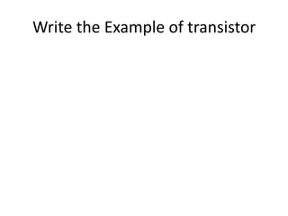 Transistor | PDF