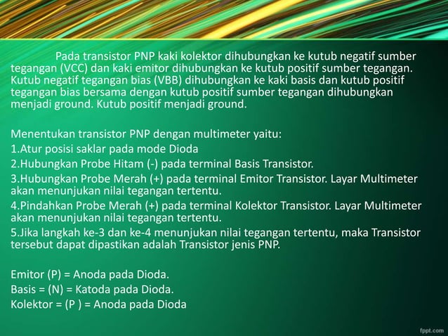 Transistor PNP | PPT