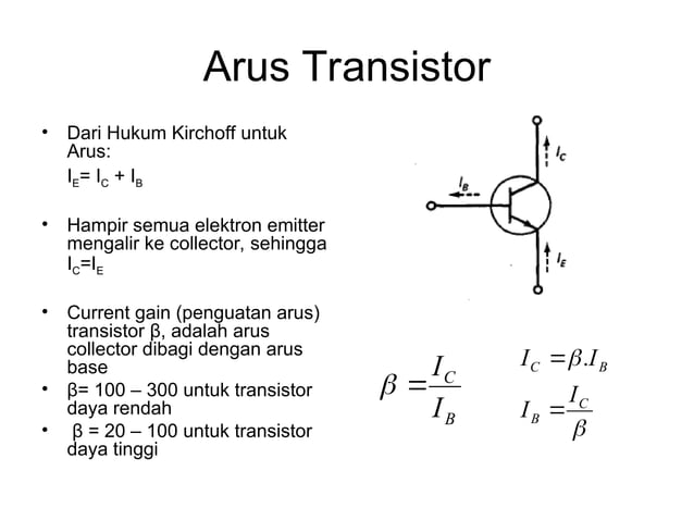 TransistorTransistor adalah komponen semikonduktor yang terdiri atas ...