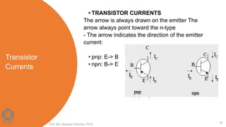 Transistor (1).pdf and biasing(bjt and pnp also npn) | PDF
