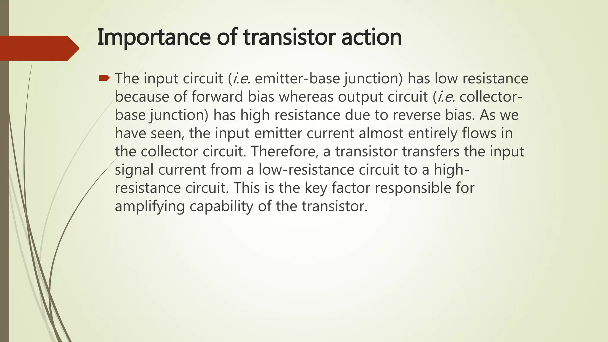 Transistor and it's working principle | PPTX