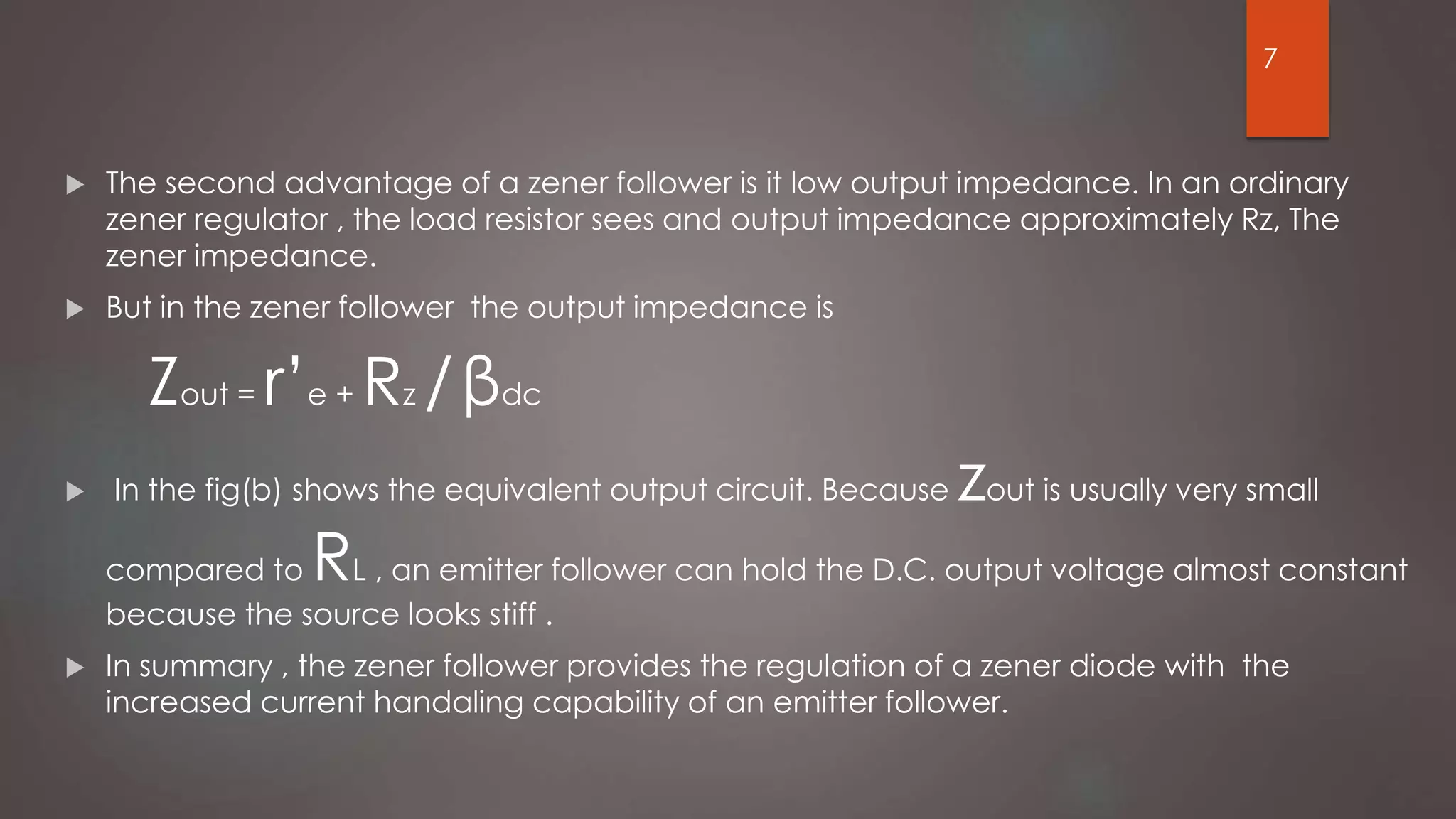 Transistor as a voltage regulation | PPTX