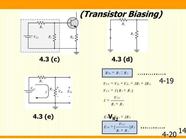 Transistor bias circuit | PPT