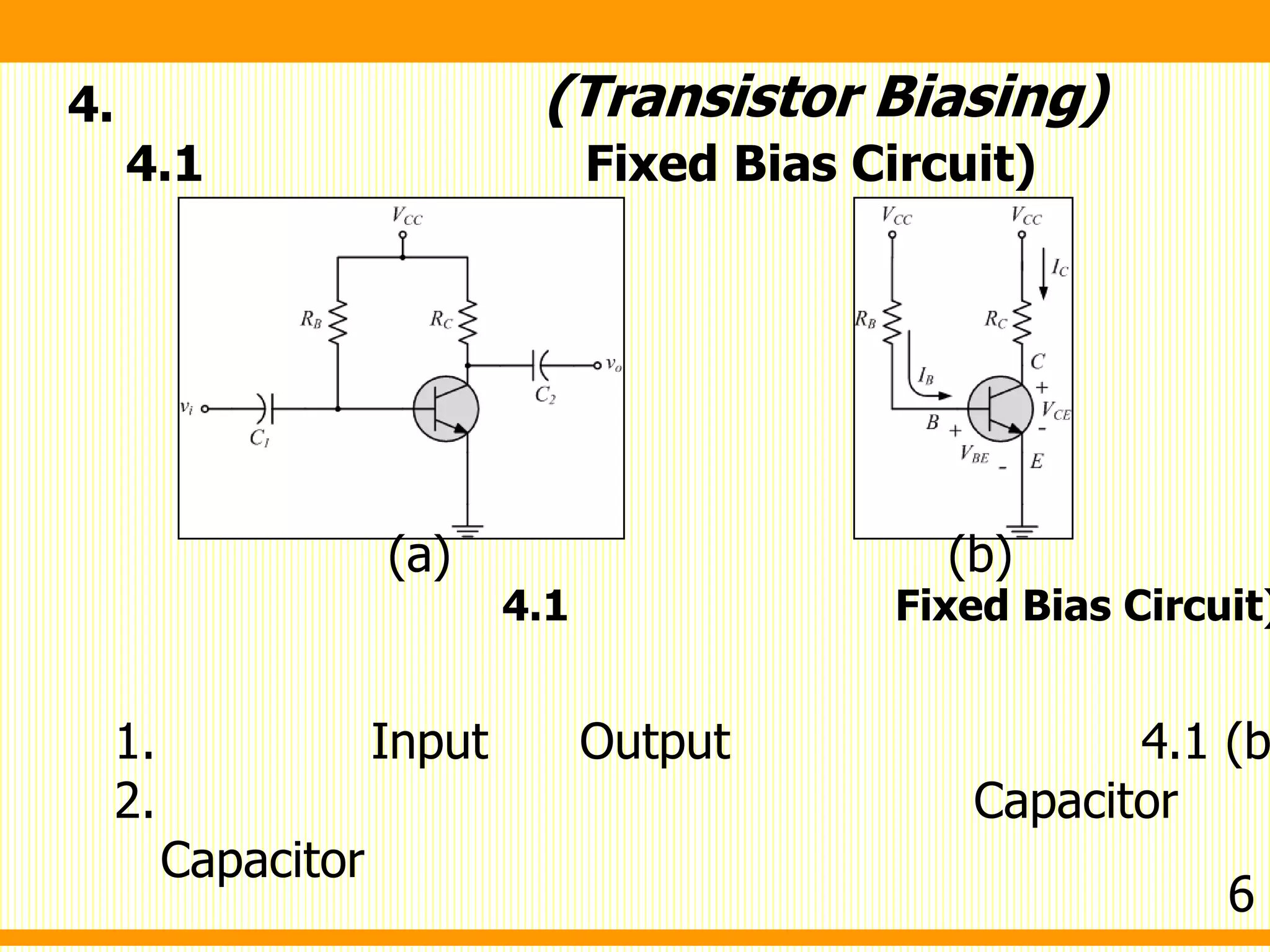 Transistor bias circuit | PPTX