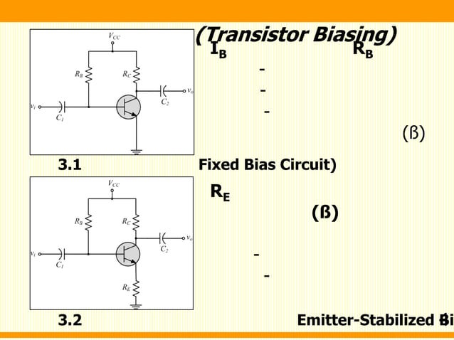 Transistor bias circuit | PPTX