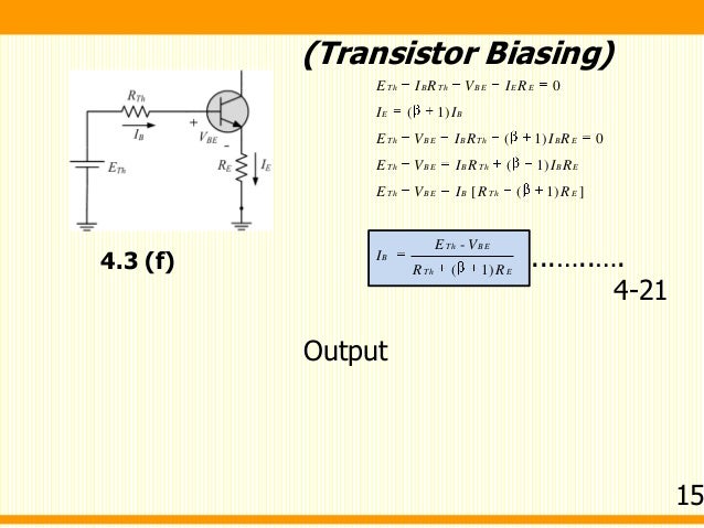 Importance of transistor biasing - sunright