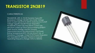 Transistores | PPTX