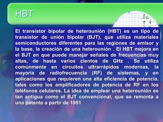 Cinco tipos de transistores comunes | PPTX