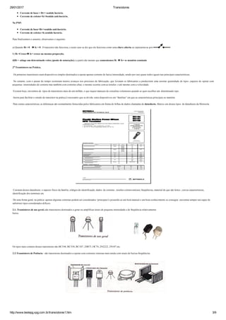 Transistores | PDF