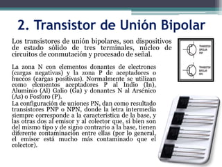 Transistores y tipos de transistores | PPTX