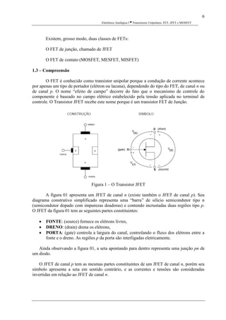 Transistores unipolares jfet e mosfet | PDF