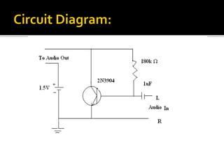 Transistorize amplifier circuit | PPTX