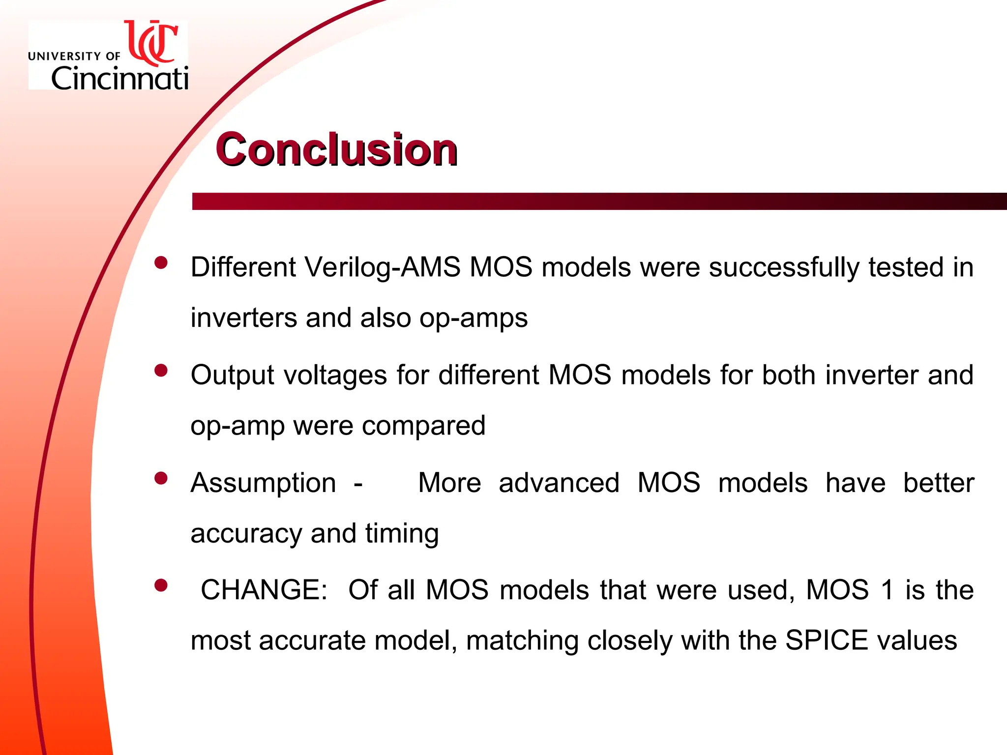MOSFET transistor models COMPARISON .ppt