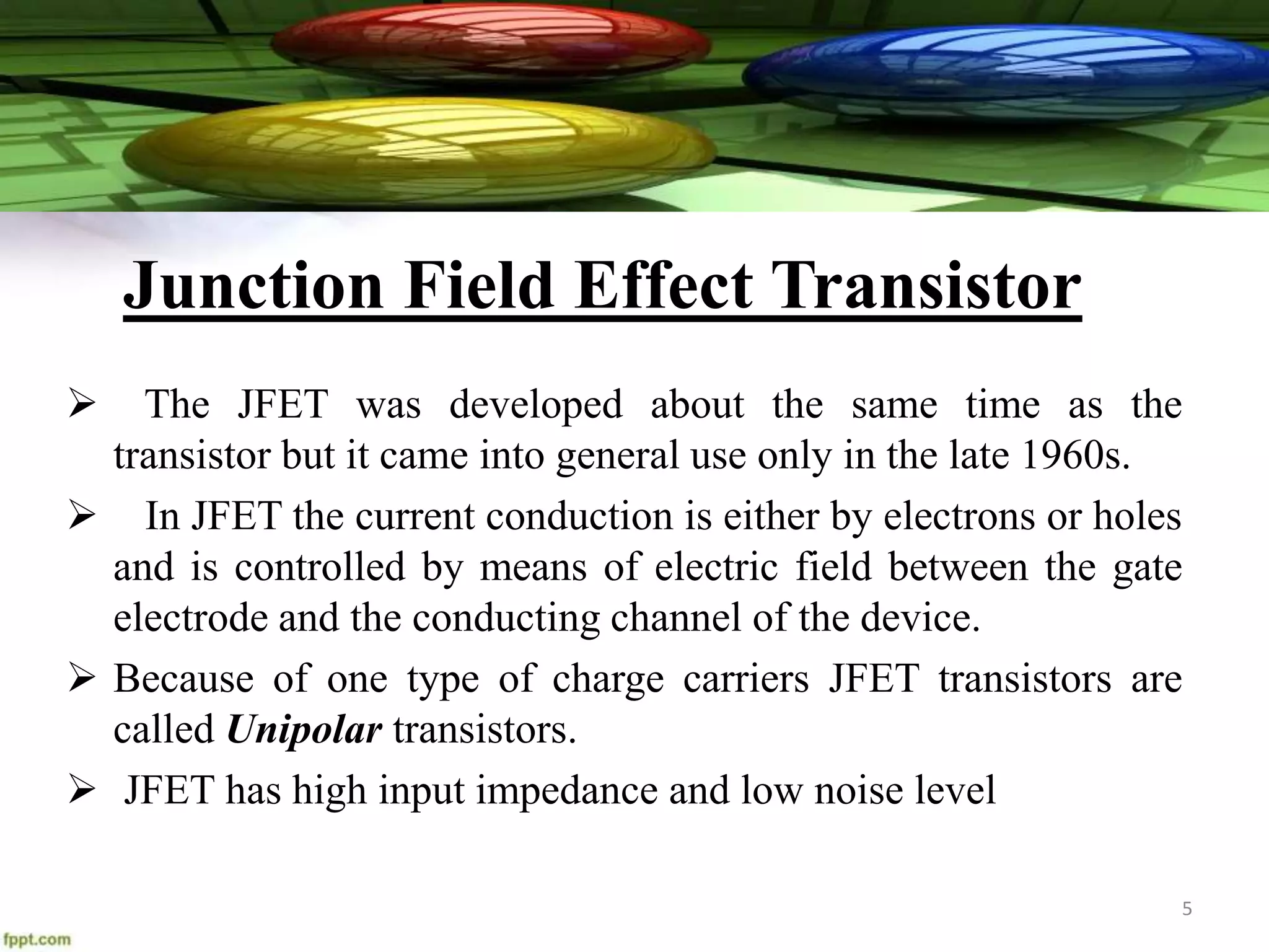 Field Effect Transistor (FET) and it's Types | PPTX