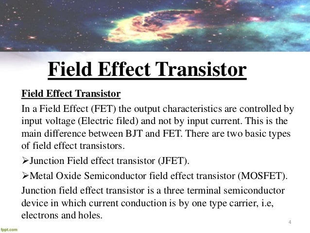 Field Effect Transistor (FET) and it's Types