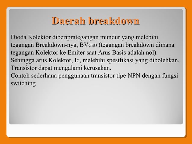 Transistor (nazarudin rifat r) | PPT