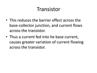 Transistor notes | PPT