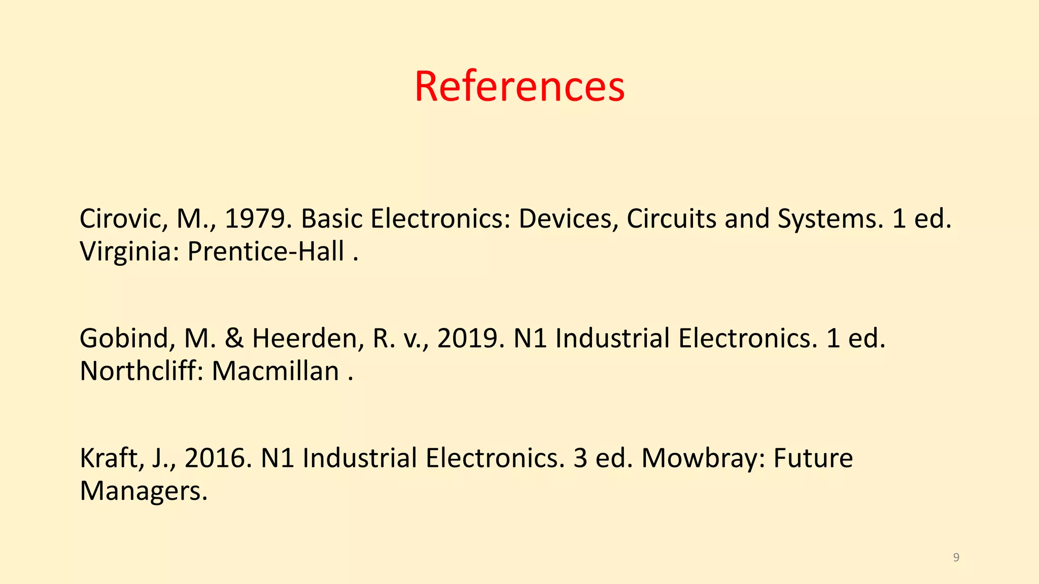 Transistor Operating Regions Ppt