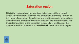 Transistor operating regions | PPTX
