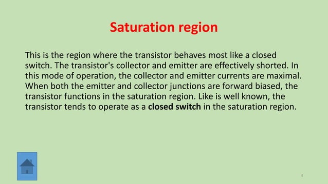 Transistor operating regions | PPT