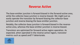 Transistor operating regions | PPTX
