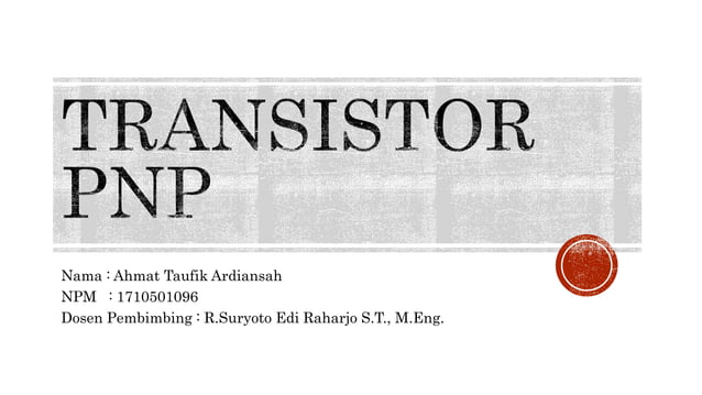 Transistor PNP | PPT
