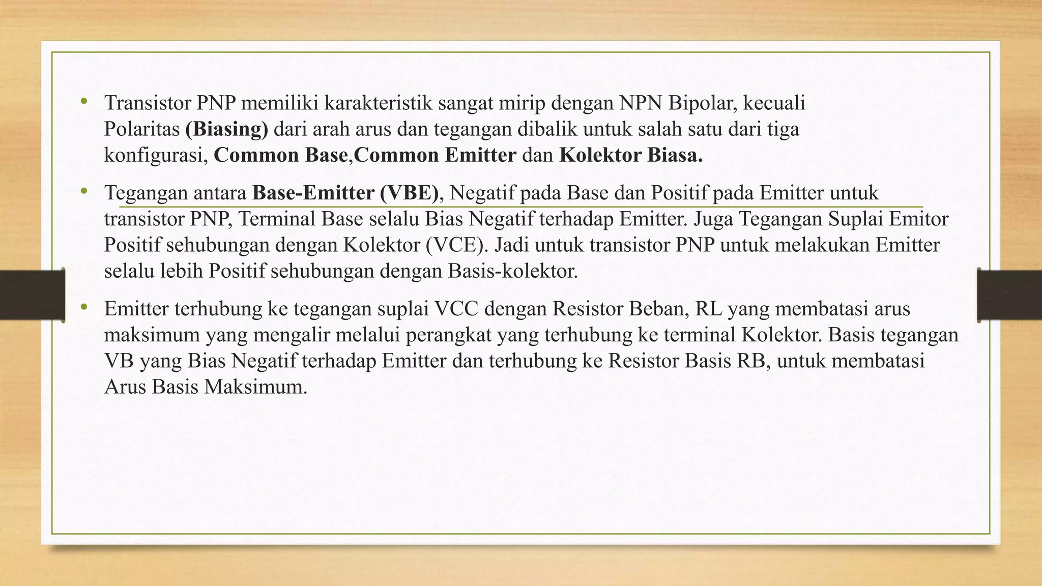 Transistor pnp | PPT