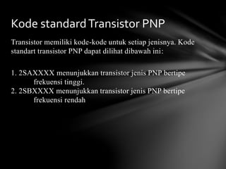 Transistor PNP | PPT