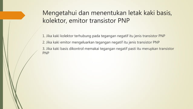 Transistor pnp ppt | PPTX
