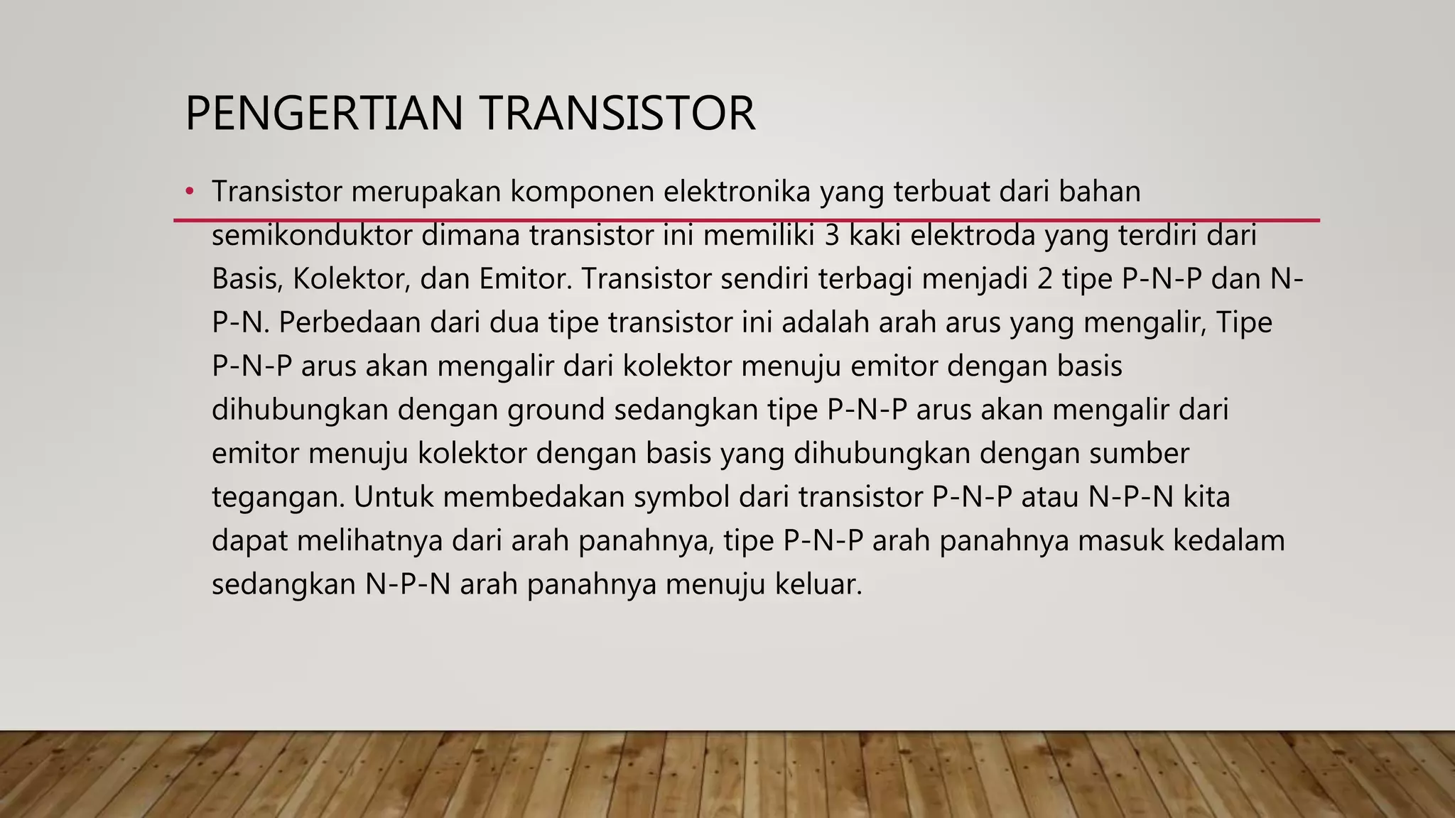 Pengertian Transistor PNP | PPT