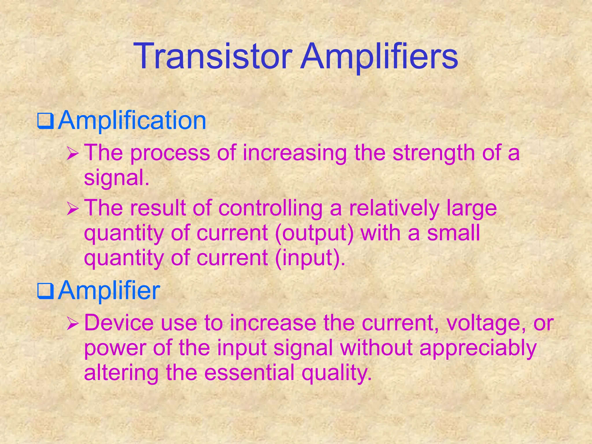 Transistors.ppt | Physics | Science