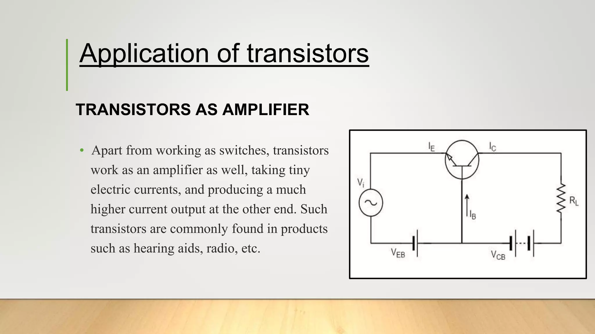 Transistors physics project | PPTX