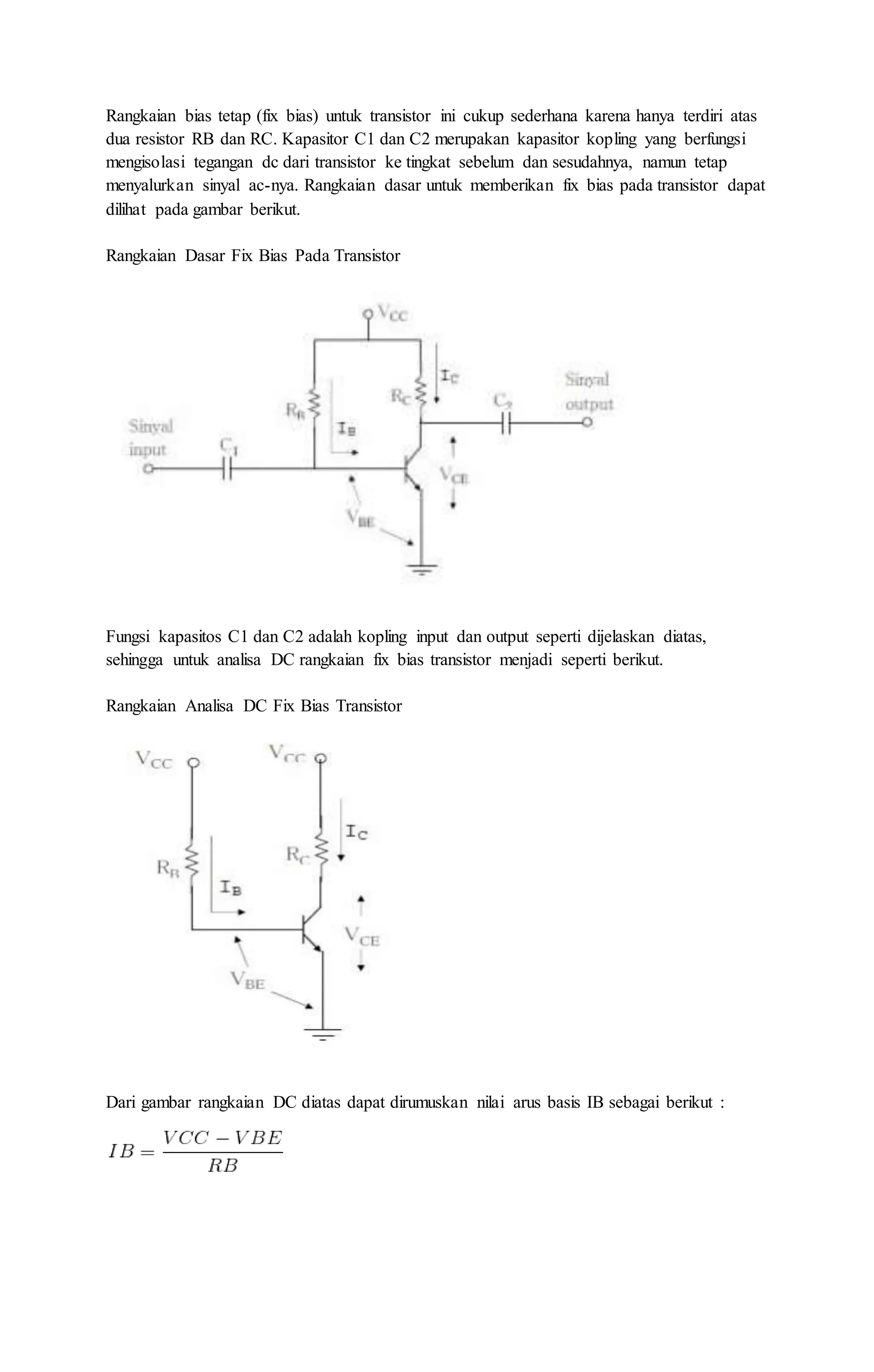 Transistor sebagai saklar | DOCX
