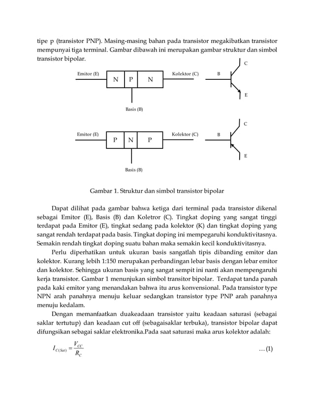 Transistor sebagai saklar | DOCX
