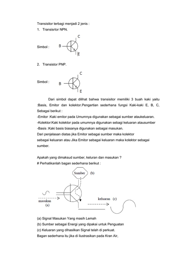 Transistor sebagai saklar a’lim abror c2 | DOCX