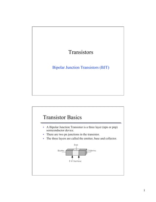 Transistors handout | PDF