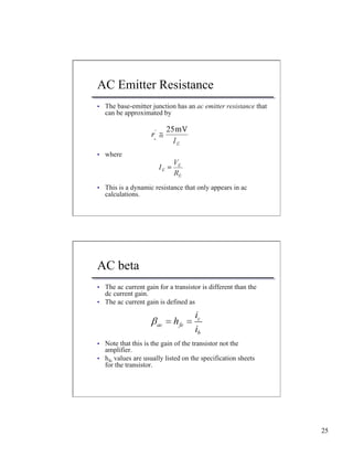 Transistors handout | PDF
