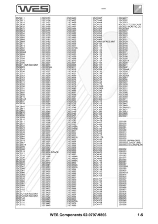 Transistors & i cs cross references | PDF