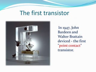Transistors ppt by behin | PPTX
